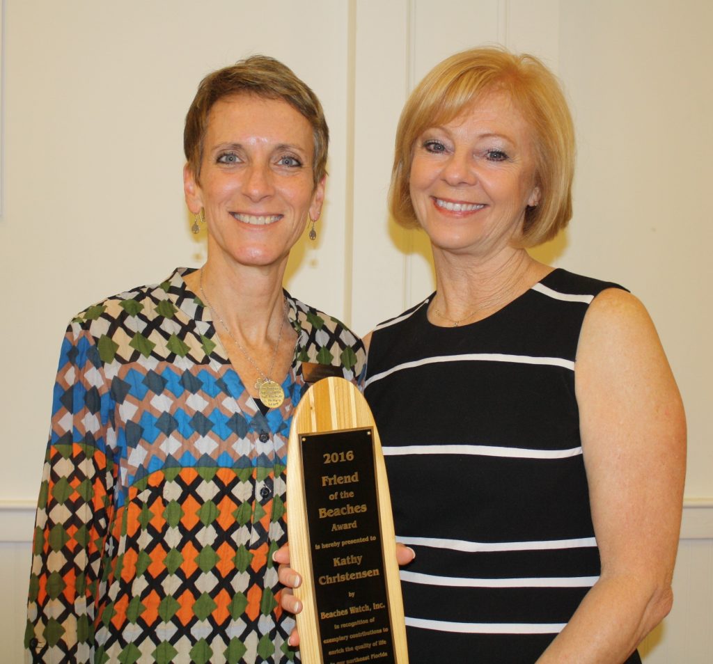 Kathy Christensen Presented 2016 Friend of the Beaches Award – Beaches ...